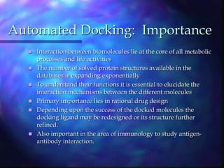 autoDock.ppt | Chemistry | Science
