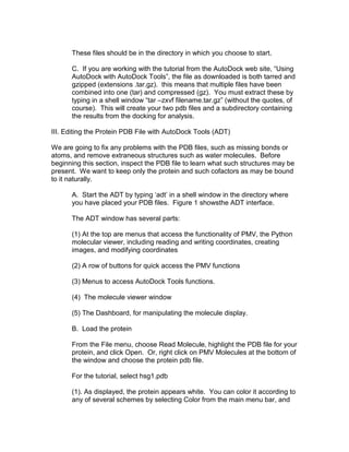 Auto dock tutorial | PDF
