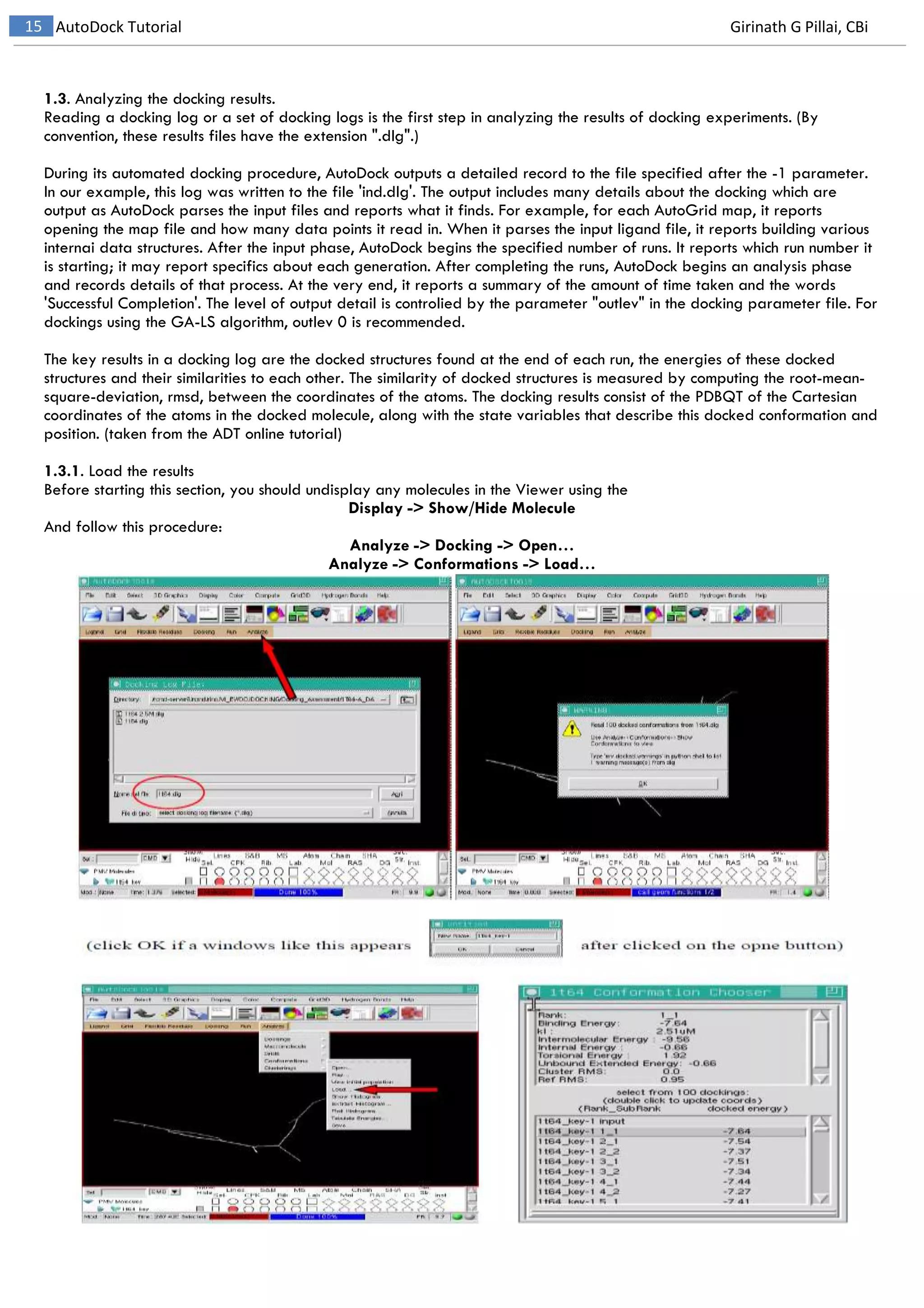 Autodock Made Easy with MGL Tools - Molecular Docking | PDF | Chemistry | Science