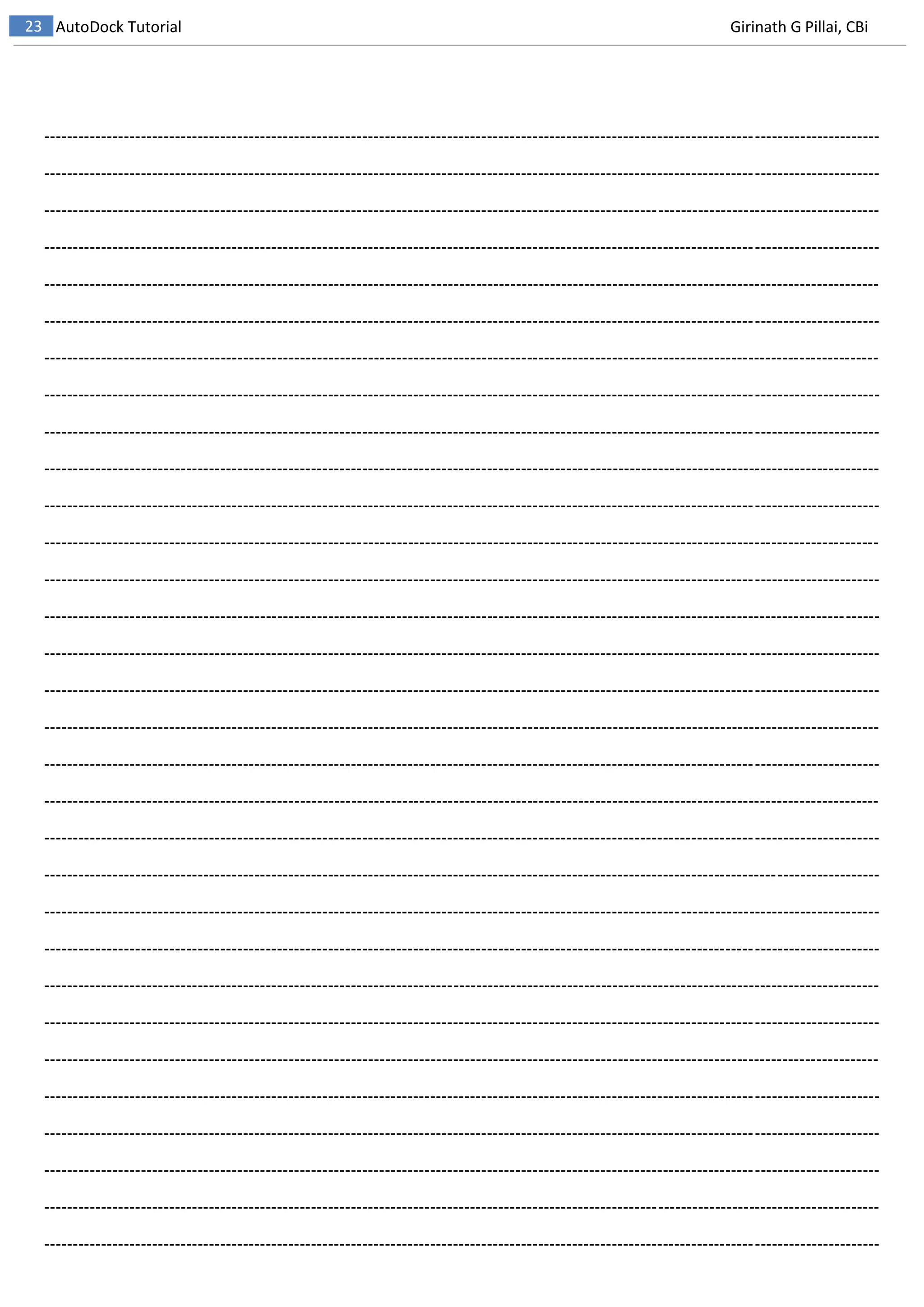 Autodock Made Easy with MGL Tools - Molecular Docking | PDF