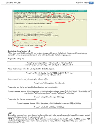 Autodock Made Easy with MGL Tools - Molecular Docking | PDF | Chemistry ...