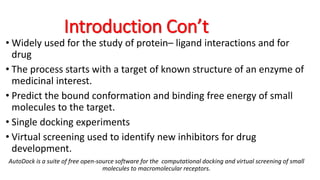 Autodock review ppt | PPTX | Operating Systems | Computer Software and Applications