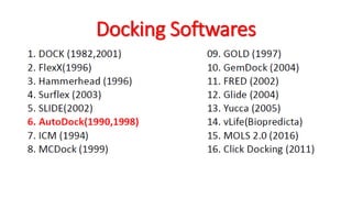 Autodock review ppt | PPTX | Operating Systems | Computer Software and Applications