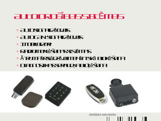 Auto drosibas sistemas | PPT