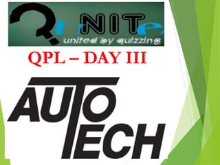 Auto+Tech quiz QPL | PPT