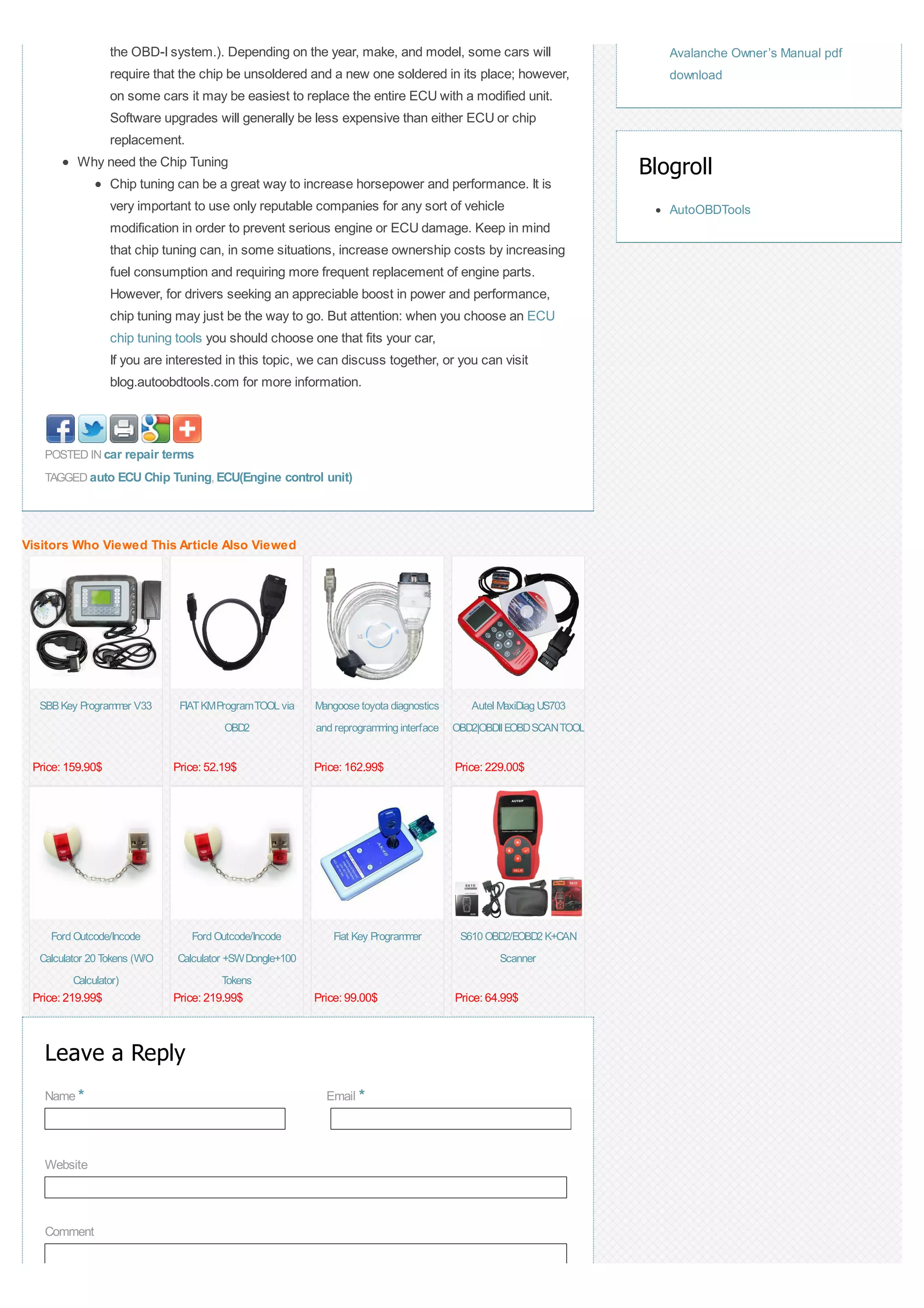 Auto ecu(engine control unit) chip tuning | PDF