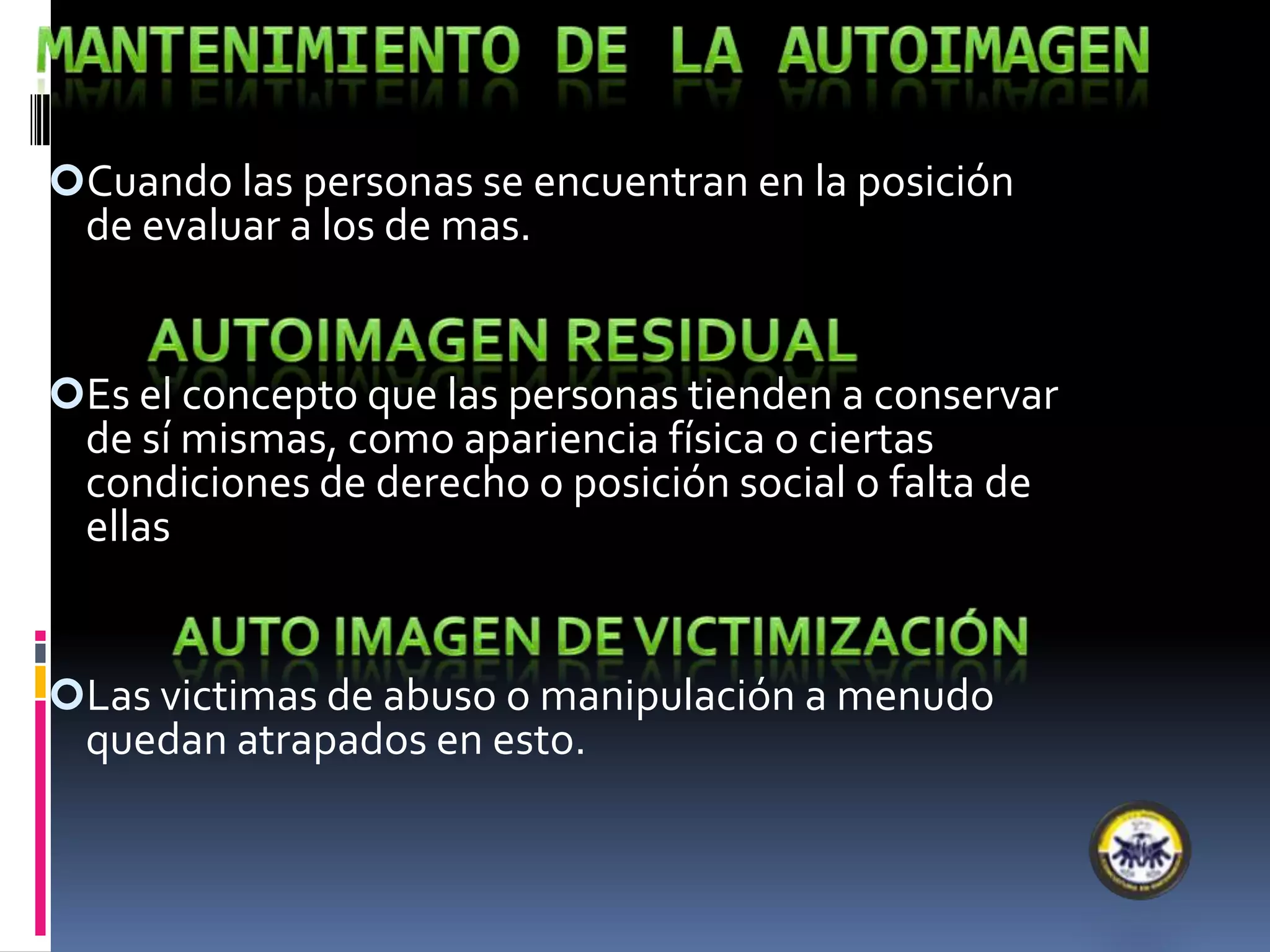 Autoconcepto,Autoimagen, Autoconocimiento y Autoestima | PPTX