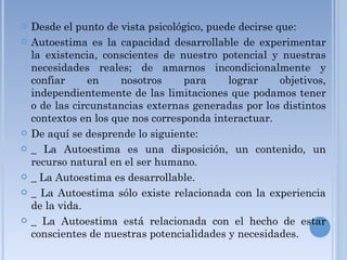 Autoestima e identidad | PPT