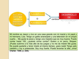 Autoestima y autoconcepto en la segunda infancia | PPTX