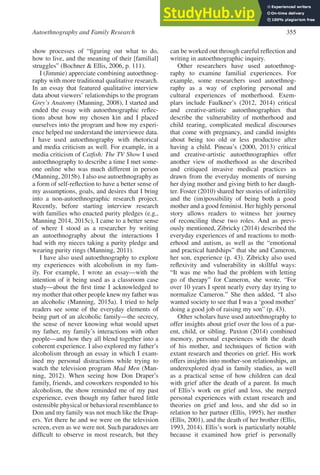 Autoethnography And Family Research | PDF