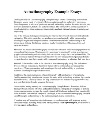 Autoethnography Example Essays.pdf