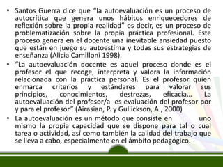 Autoevaluación del desempeño docente | PPTX