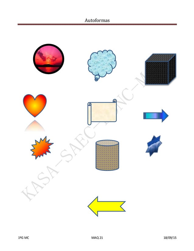 Autoformas 1ºg | DOCX