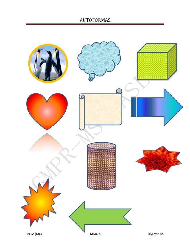 Autoformas 1° GM | PDF