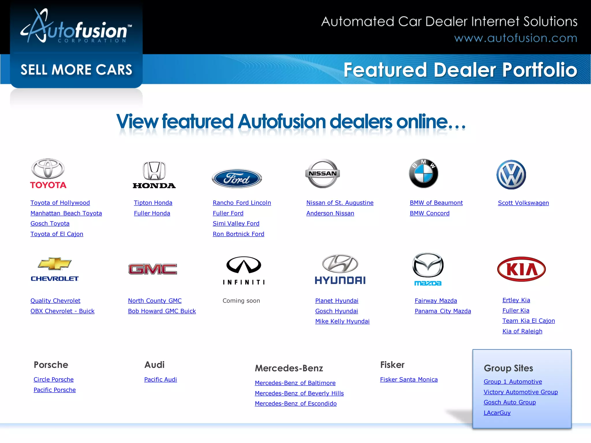 Autofusion Portfolio | PDF | Automotive Industry | Industries