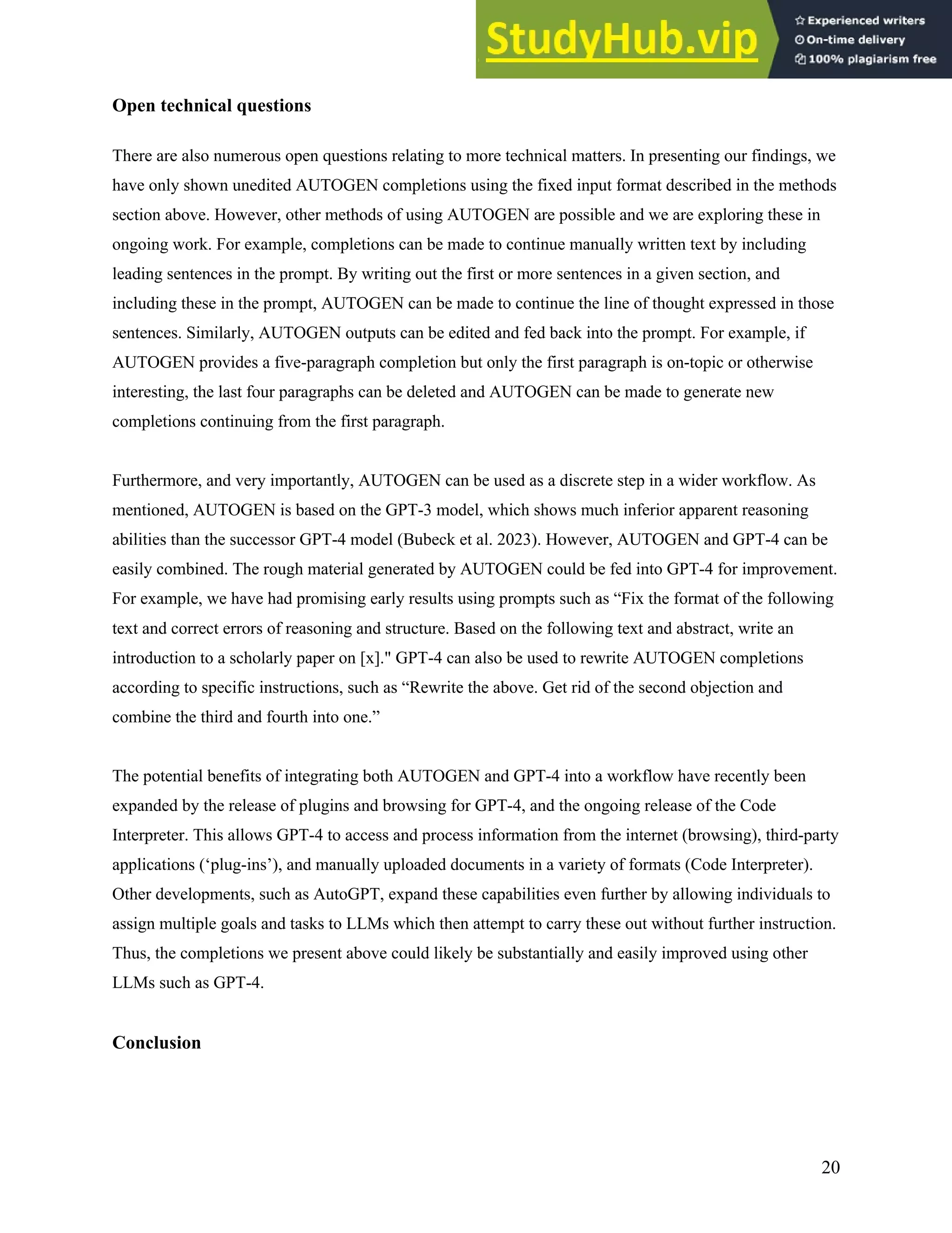 AUTOGEN A Personalized Large Language Model For Academic Enhancement ...