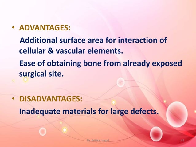 Autogenous bone grafting | PPT