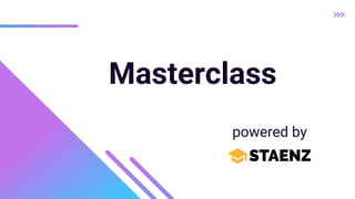 AutoGPT Masterclass | STAENZ Academy | PPT