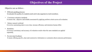 Automatic Grading of marksheet engineering ppt | PPTX