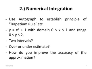 Using Autograph to Teach Calculus | PPTX