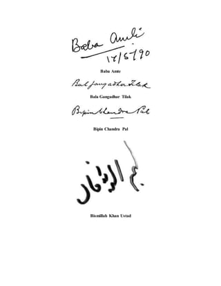 Autographs of indian | DOCX