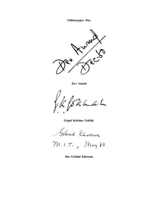 Autographs of indian | DOCX