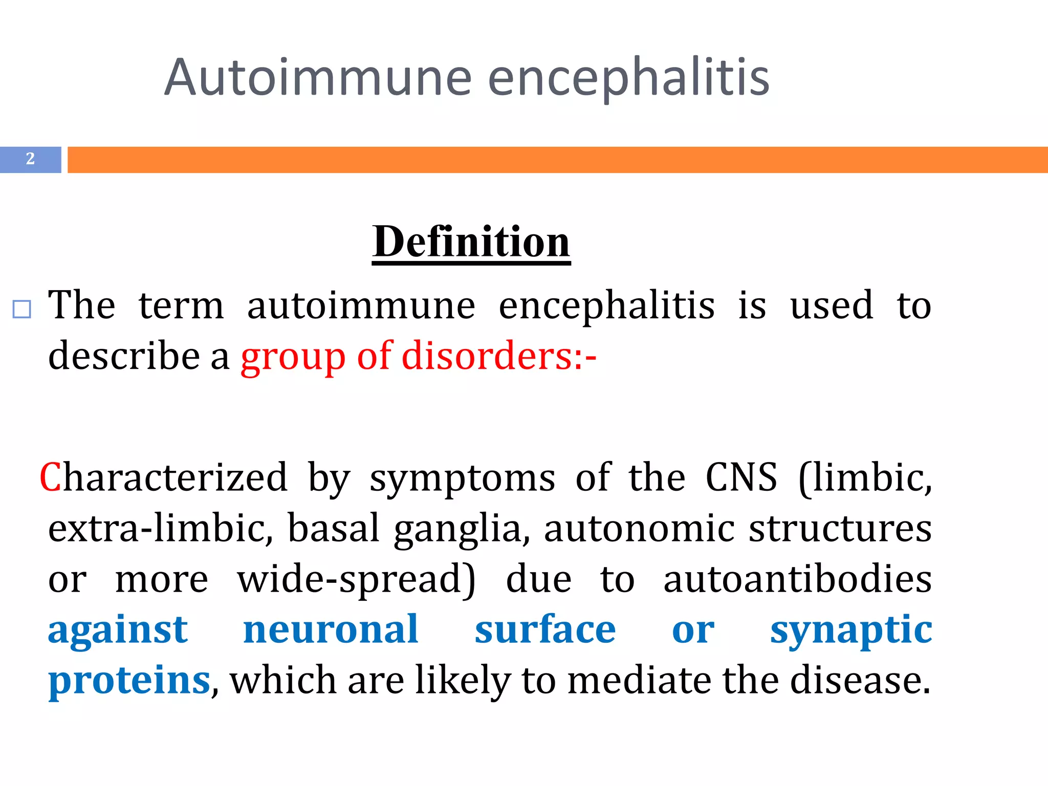 Lab diagnosis of Autoimmune Encephalitis | PPTX