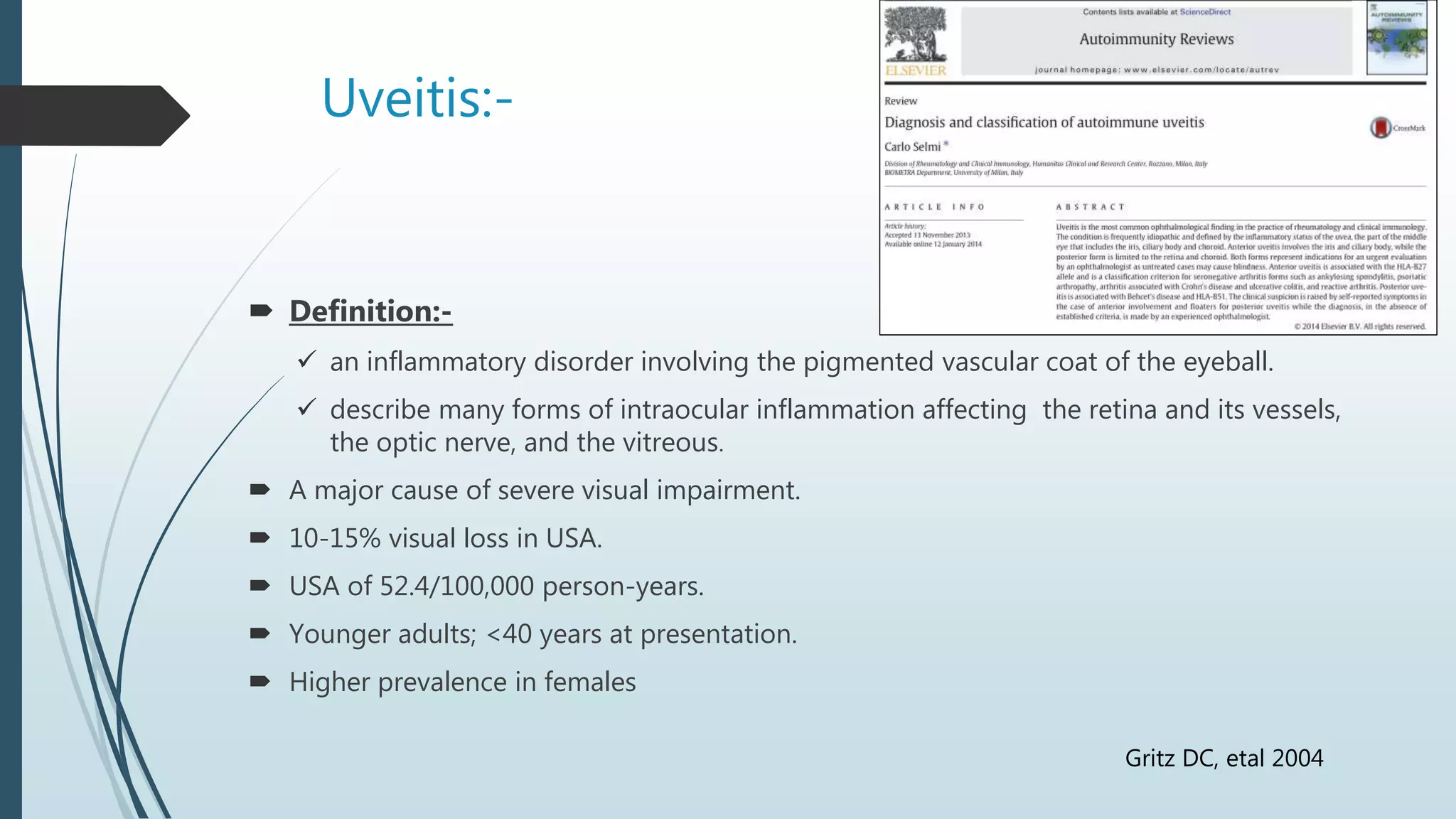 Autoimmue uveitis | PPTX