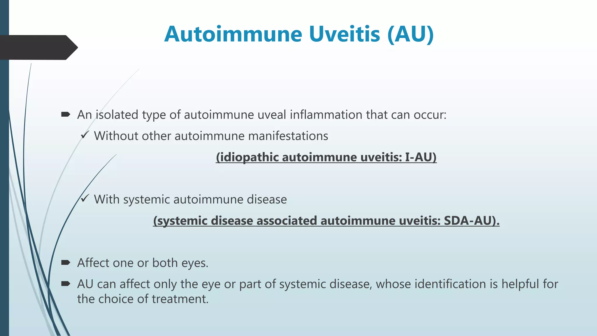 Autoimmue uveitis | PPTX