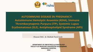 AUTOIMMUNE AIHA ITP SLE APS.........pptx