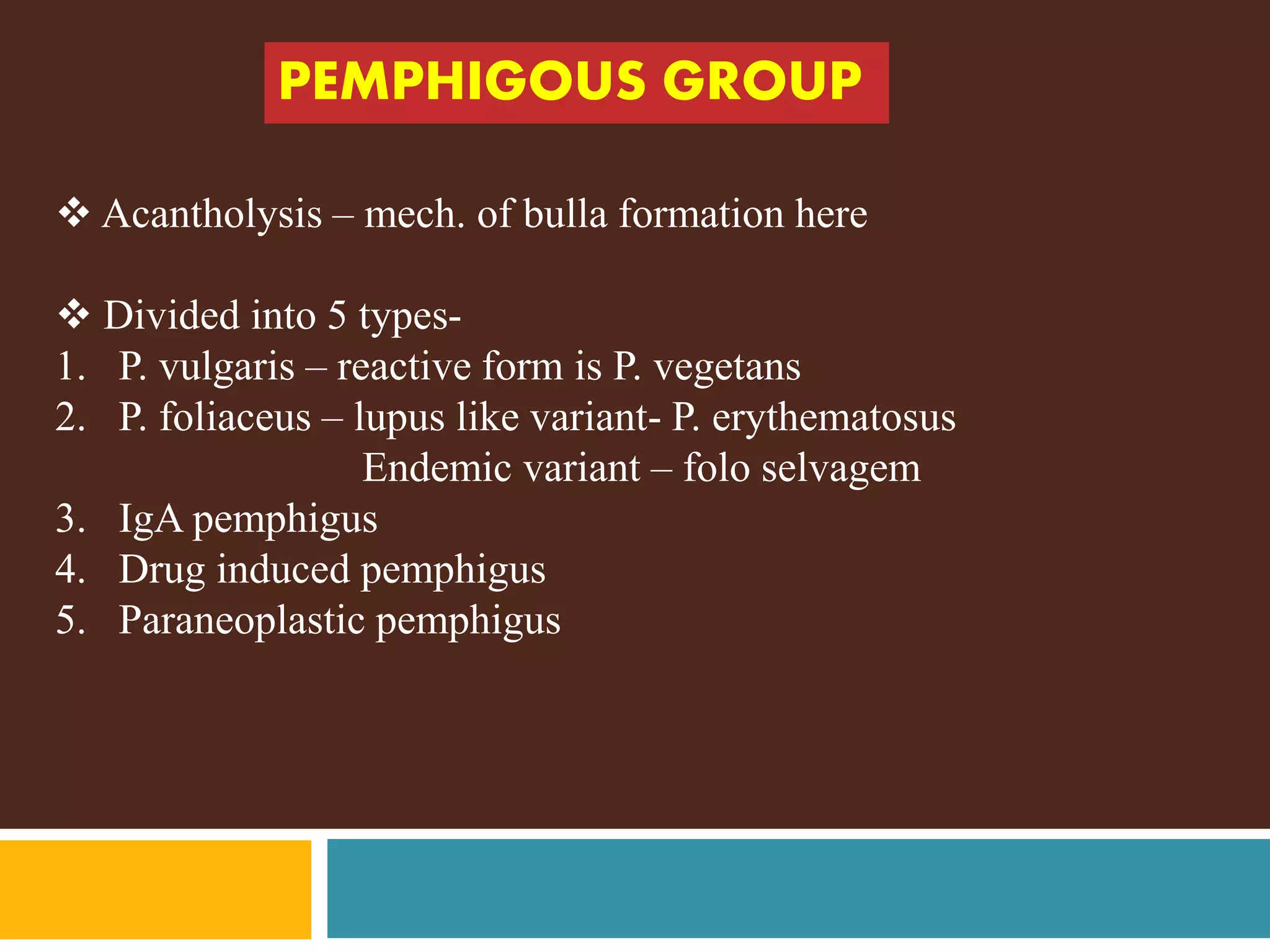 Autoimmune bullous lesions of skin | PPTX