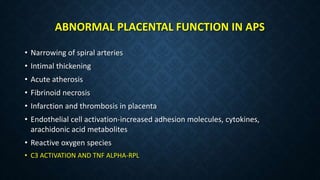 autoimmune disease pregnany obstetrics and their management | PPTX