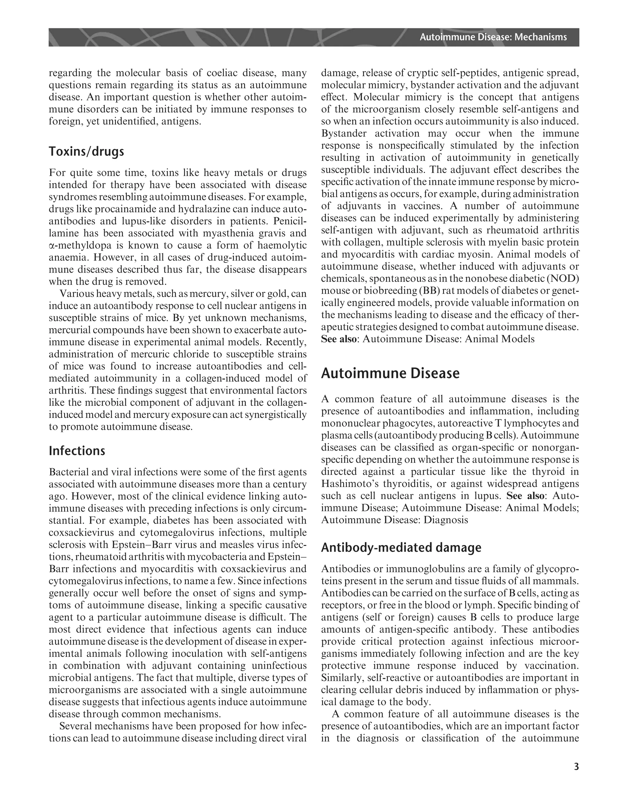 Autoimmune disease mechanisms | PDF