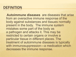 Autoimmune diseases | PPT