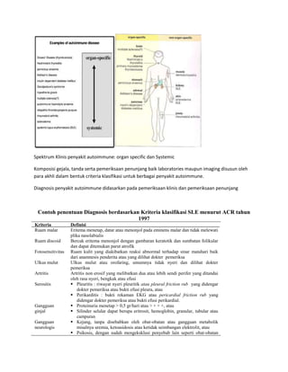 Autoimmune diseases clinical spectrum and diagnosis approach | DOCX