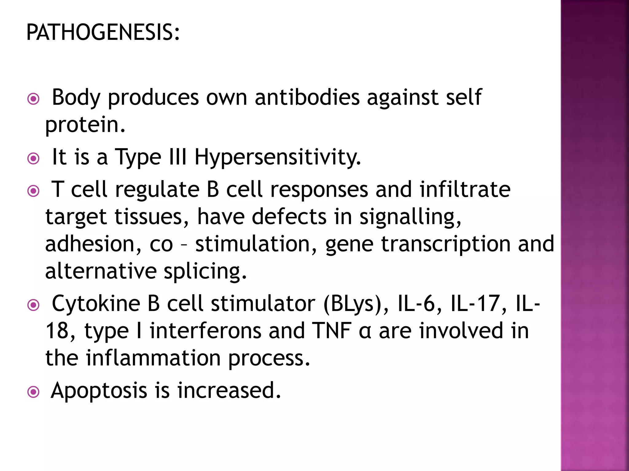 Autoimmune disorder systemic lupus erythematosis ppt | PPTX