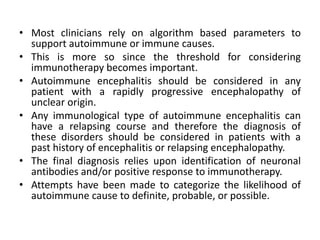 Autoimmune encephalitis | PPTX