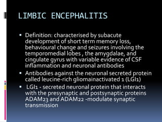 Autoimmune encephalitis | PPT | Free Download