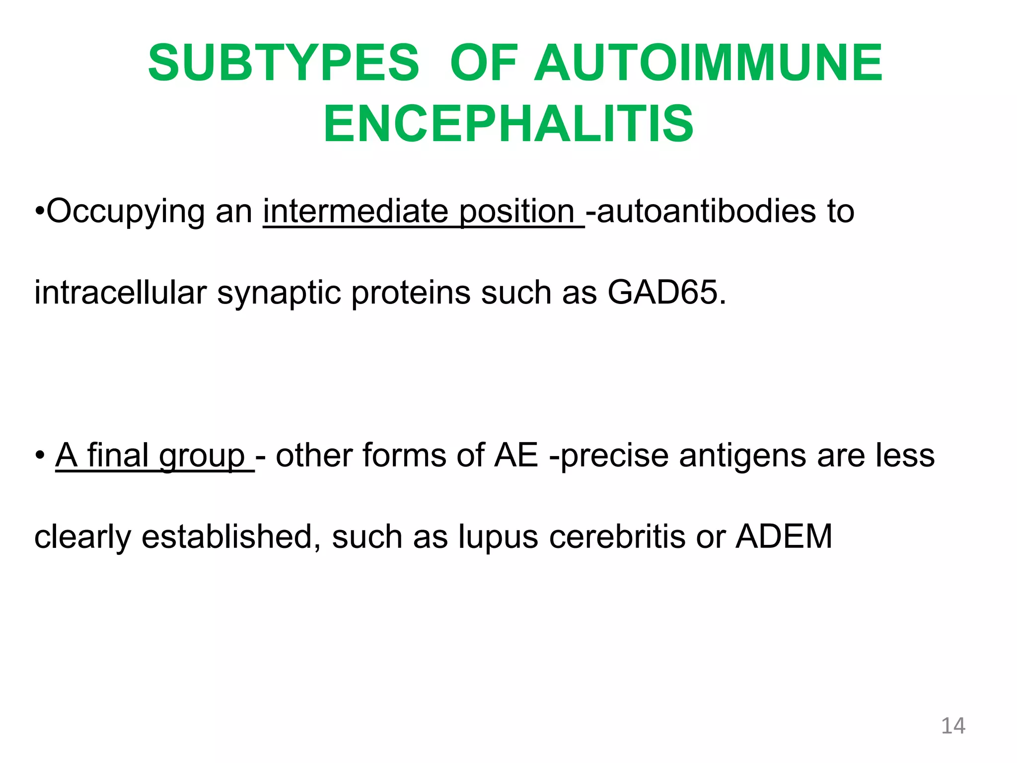 Autoimmune encephalitis | PPTX