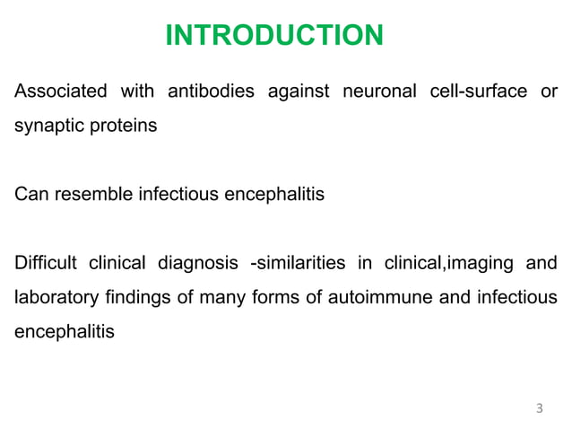 Autoimmune encephalitis | PPTX | Brain and Nervous System Disorders | Diseases and Conditions