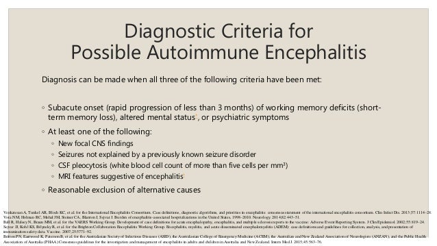 Autoimmune Encephalitis