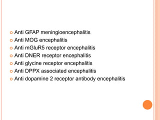 auto immune encephalitis 2.pptx diagnosis | PPTX