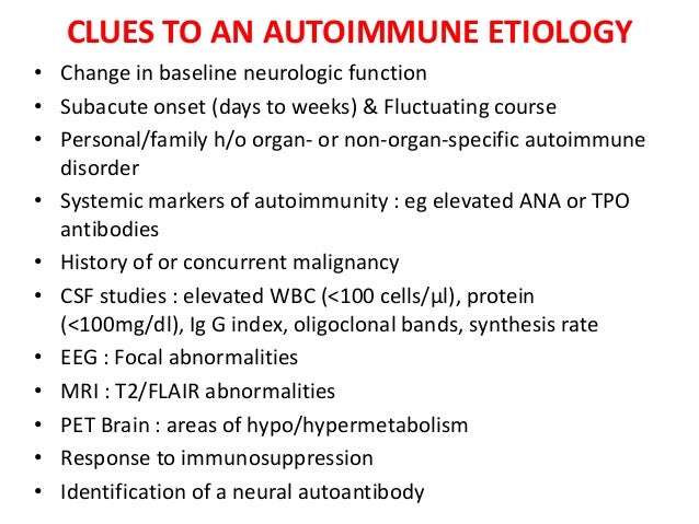 Autoimmune encephalitis current concepts