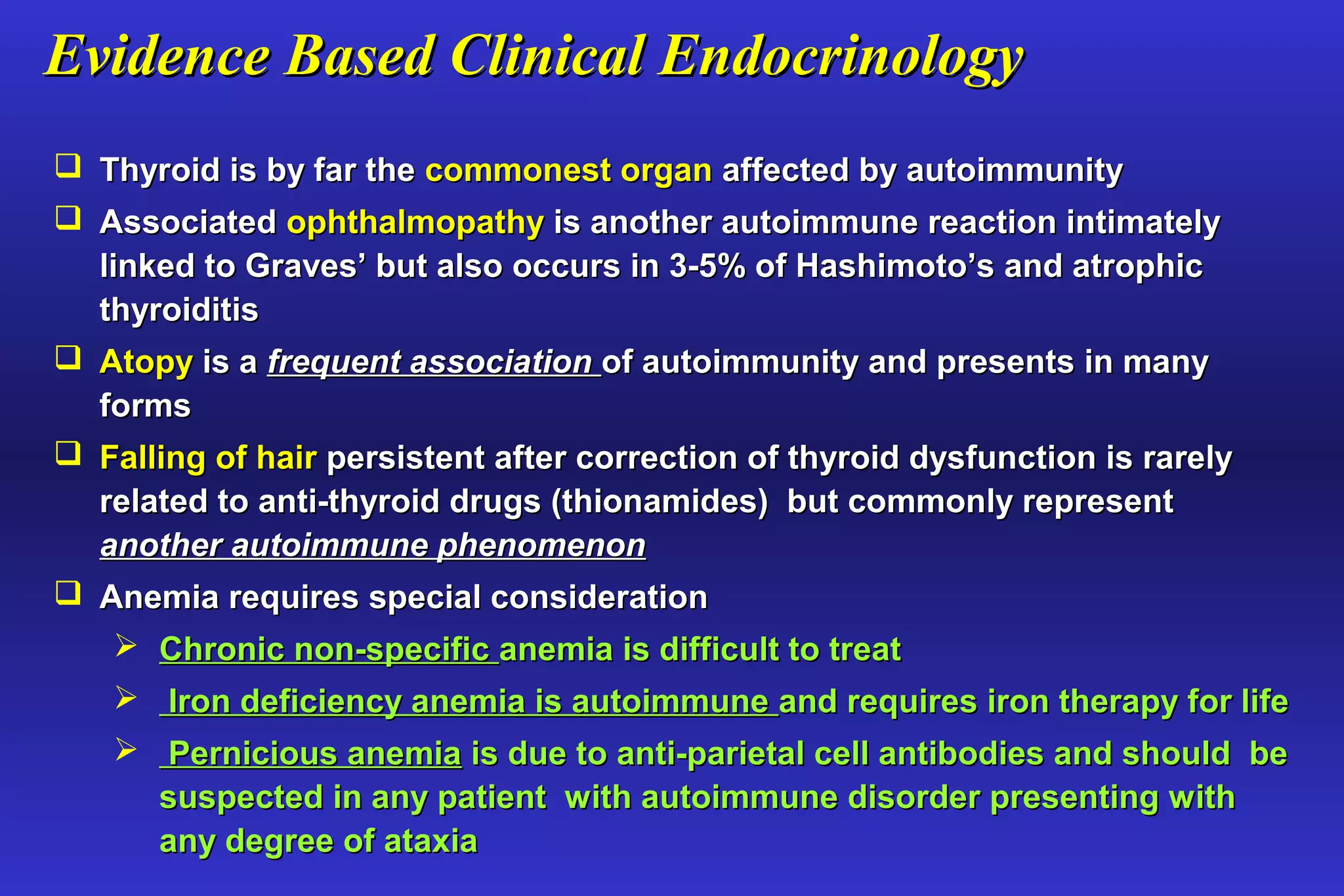 Autoimmune endocrinopathies (Khaled el Hadidy) | PPT | Thyroid ...