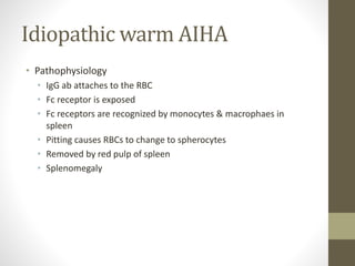 Autoimmune hemolytic anemia | PPTX