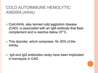 Autoimmune hemolytic anemia | PPTX