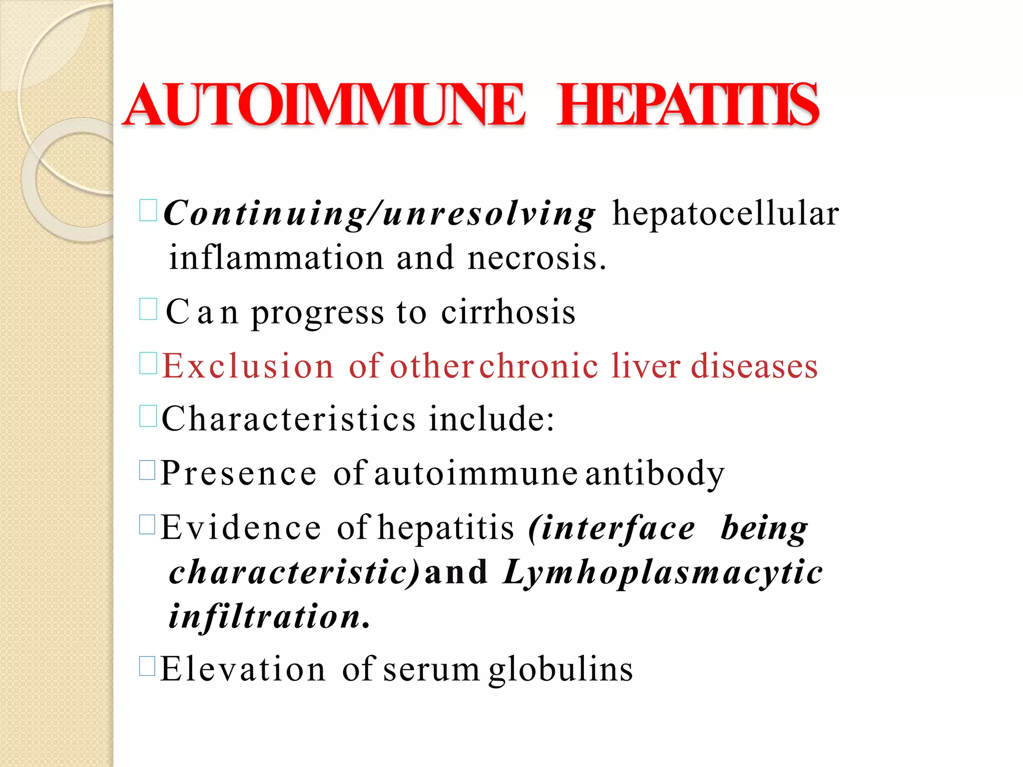 Autoimmune hepatitis | PPTX