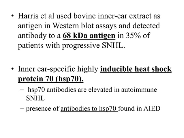 Autoimmune inner ear disease(AIED) | PPTX | Ear, Nose and Throat ...