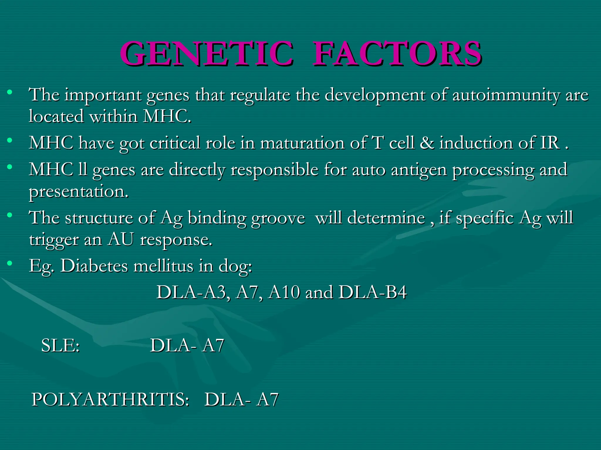 Autoimmune lecture of microbiology pptppt | PPT
