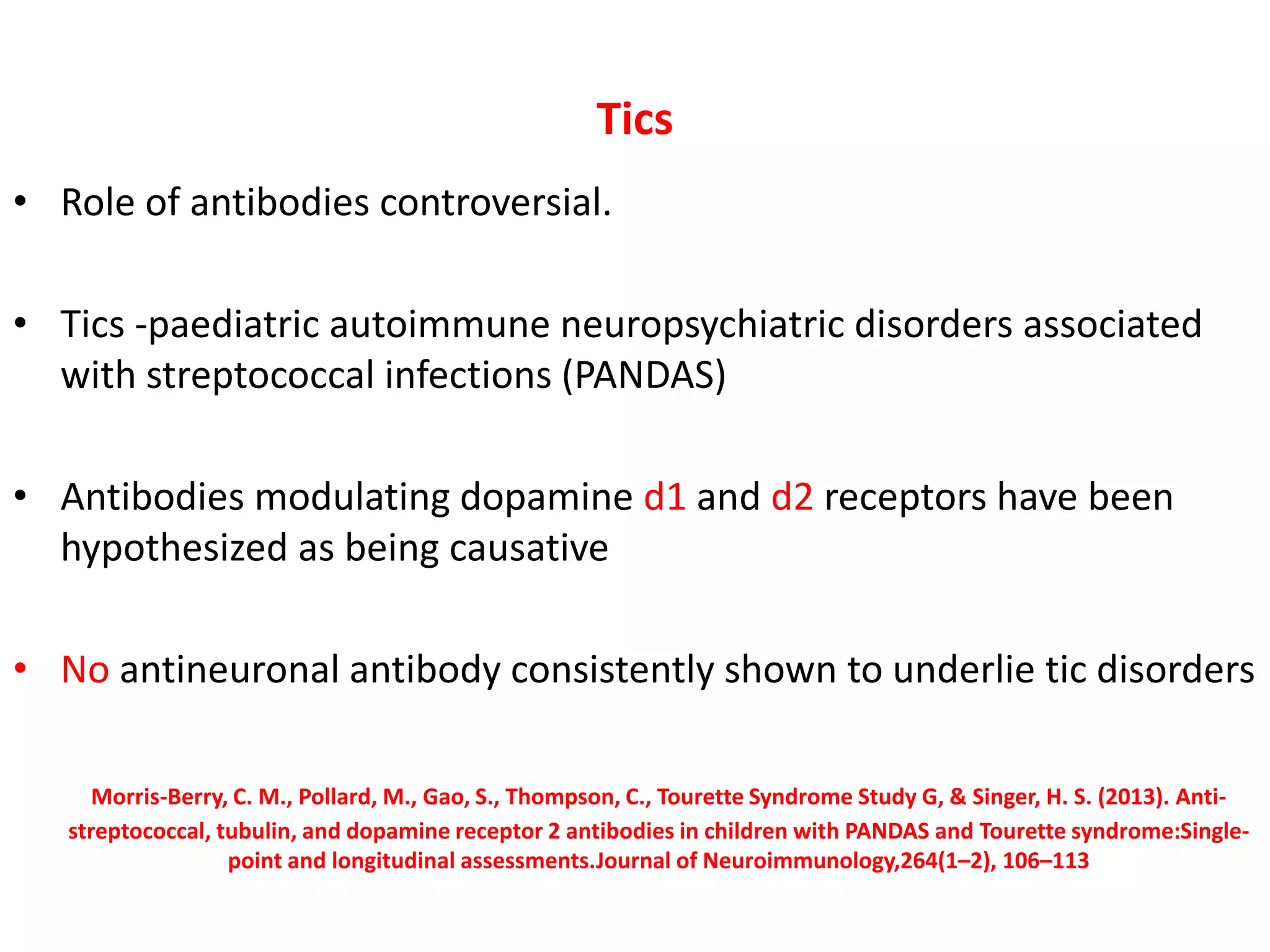 Autoimmune movement disorders | PPTX